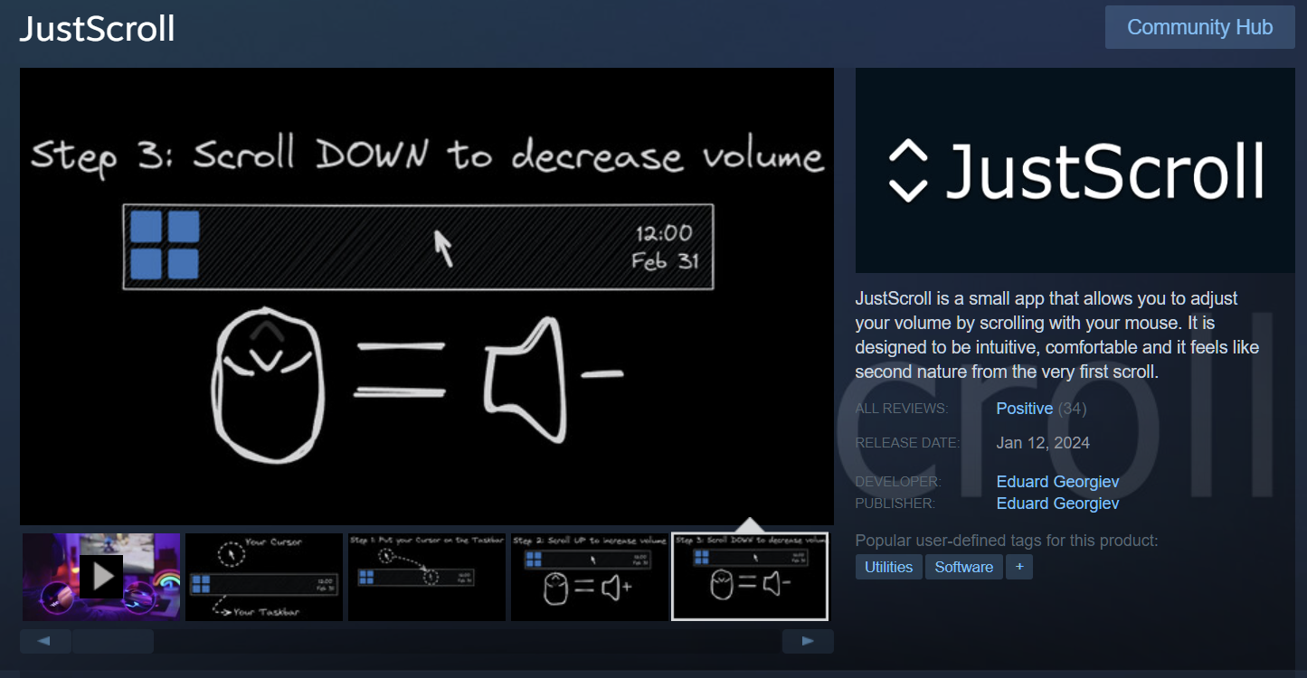 JustScroll Review: Simplifying Volume Control on Windows - Crafting Worlds
