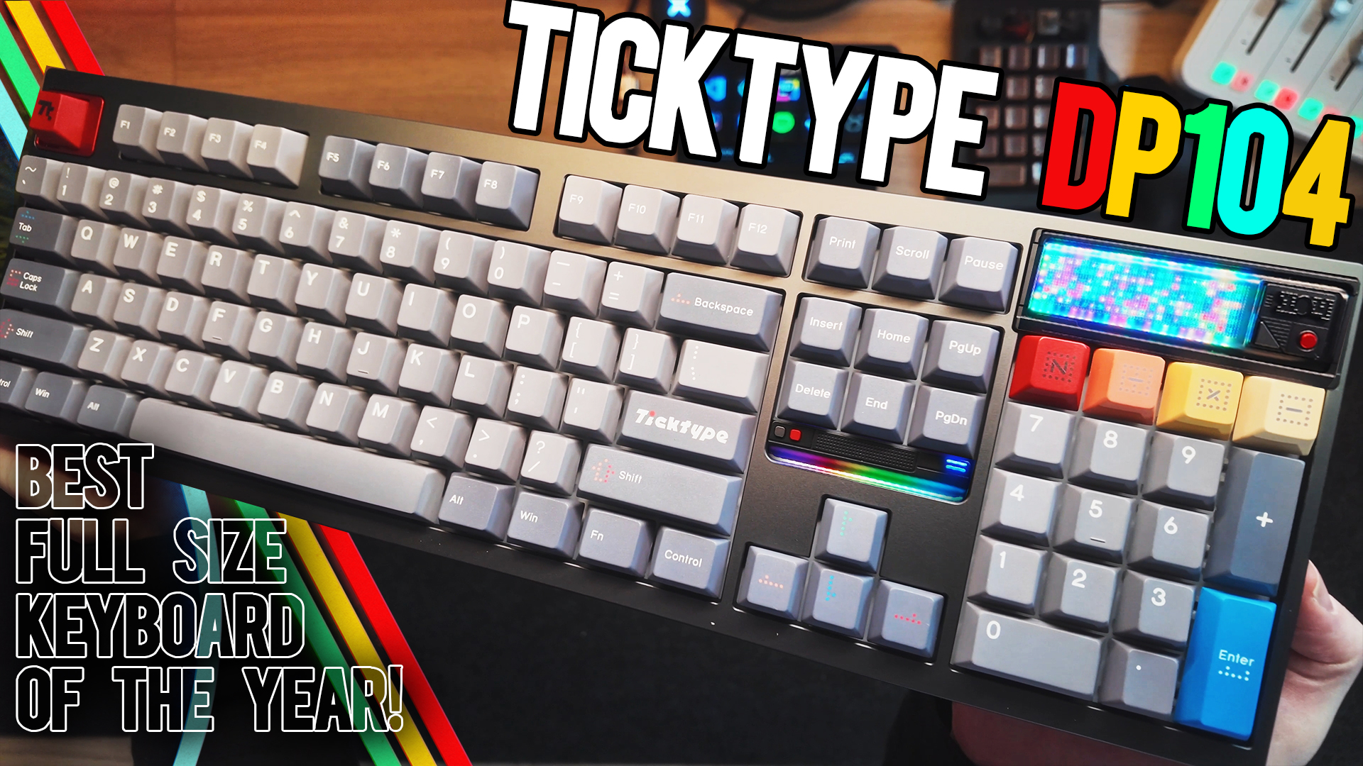 Endgame Full-Size Keyboard? TickType DP104 Blew Me Away - Crafting Worlds